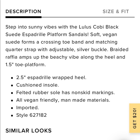 Lulus | Shoes | Lulus Black Suede Espadrille Platform Sandals | Poshmark